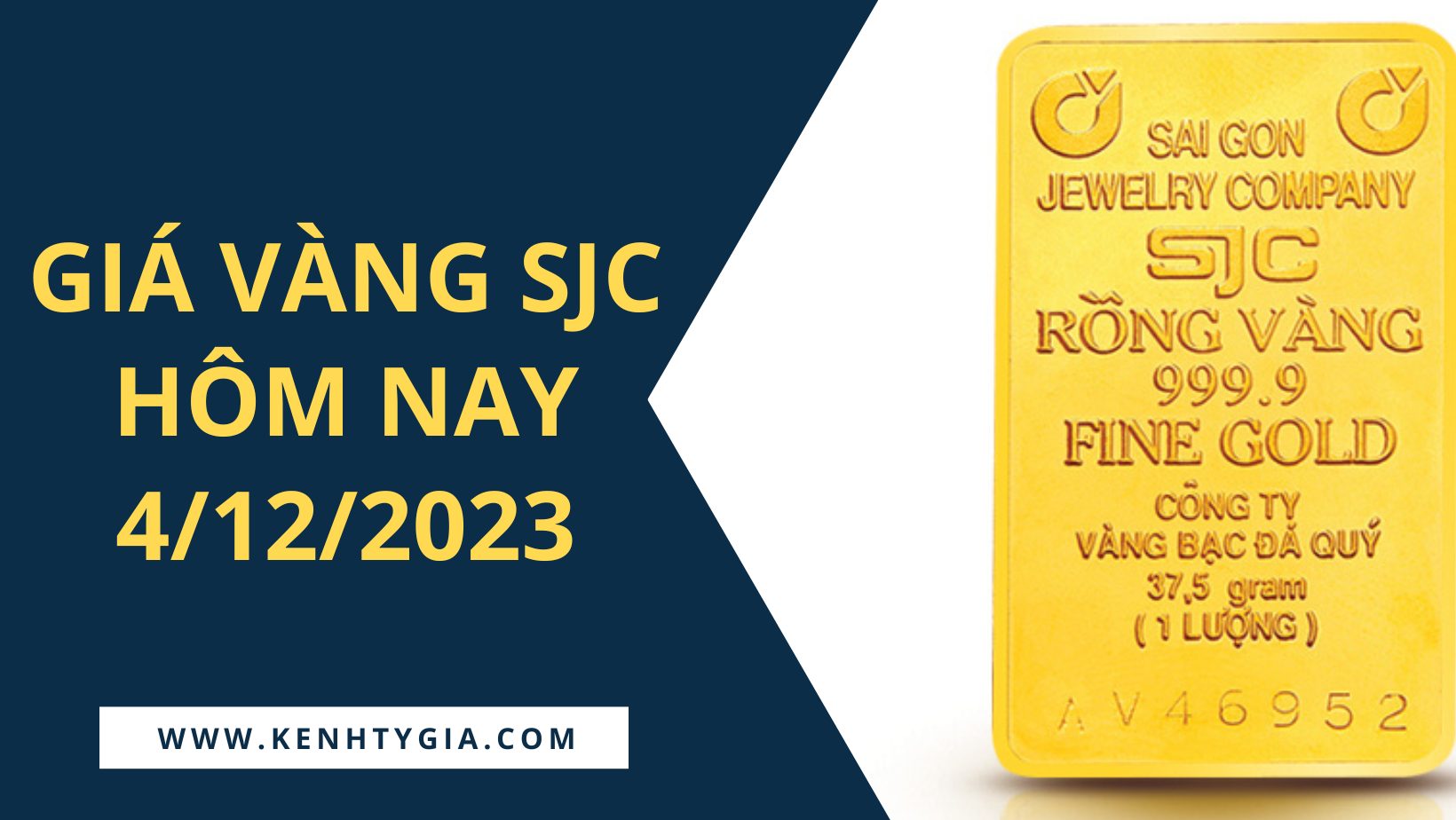 Giá vàng SJC hôm nay 4/12/2023 tại các hệ thống vào lúc 8h50 sáng nay ...